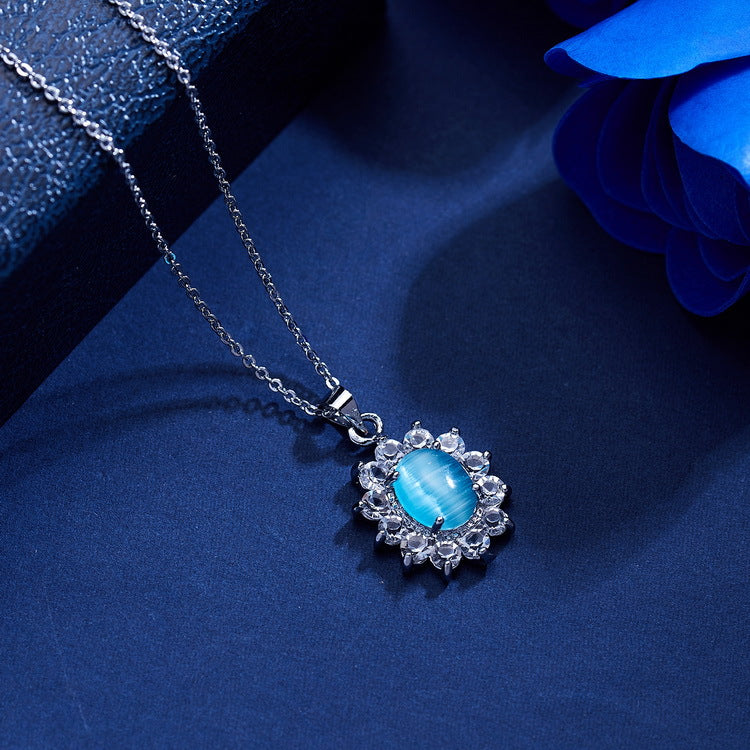 Deep Blue Enigma Amulet – Targaryen Treasures